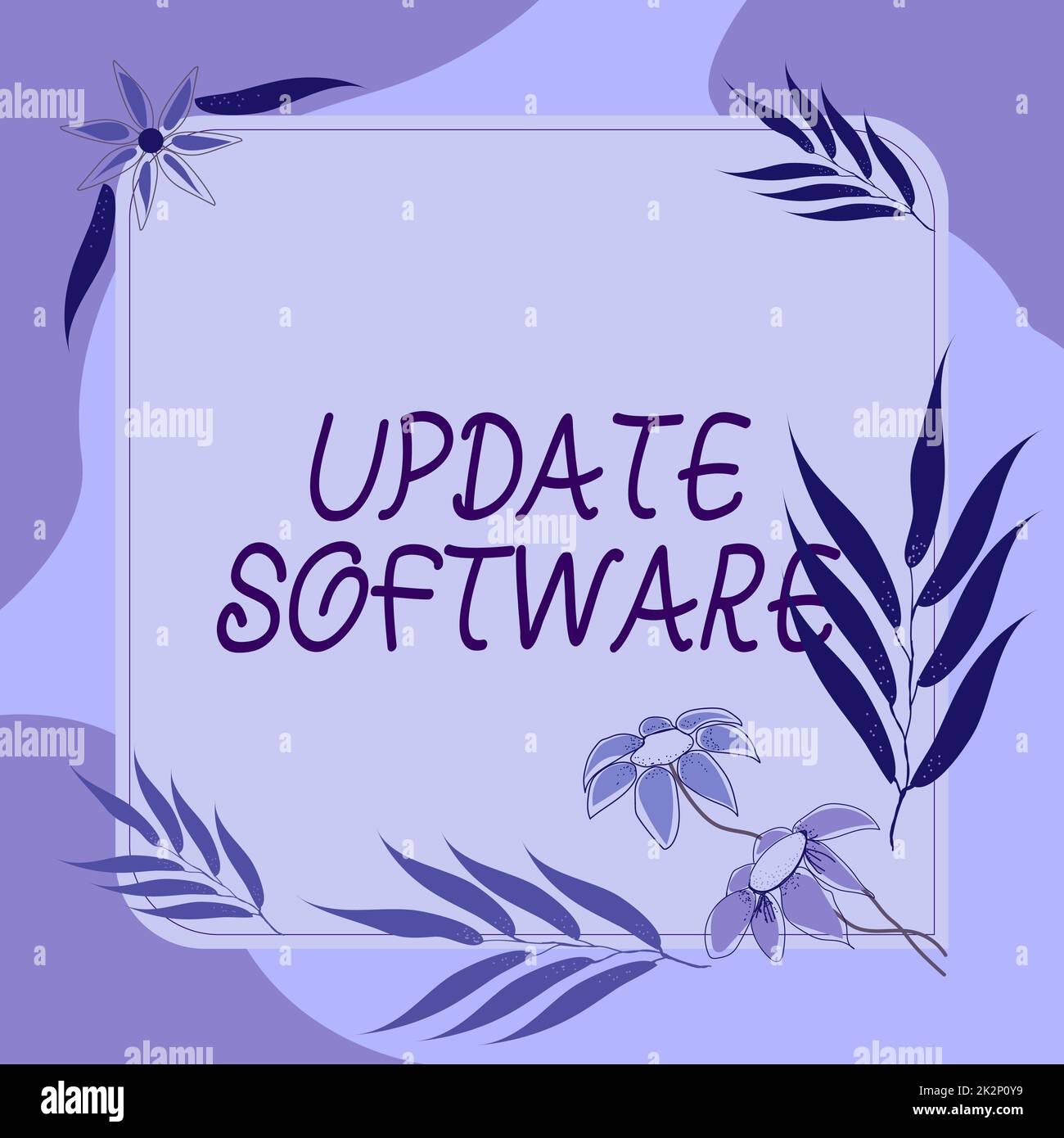 Text showing inspiration Update Software. Concept meaning replacing program with a newer version ...