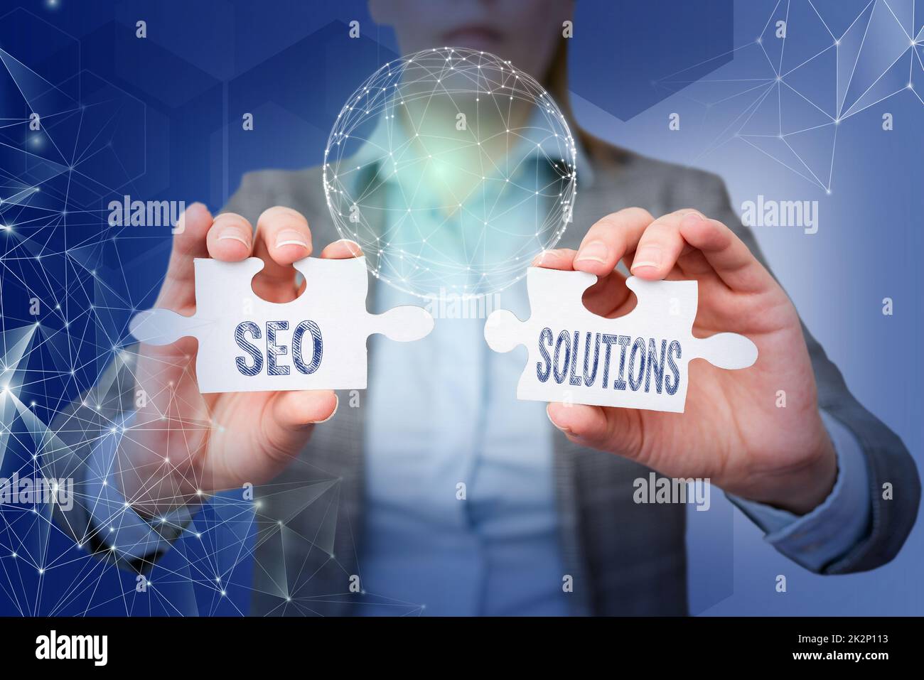 Writing displaying text Seo Solutions. Business idea Search Engine ...