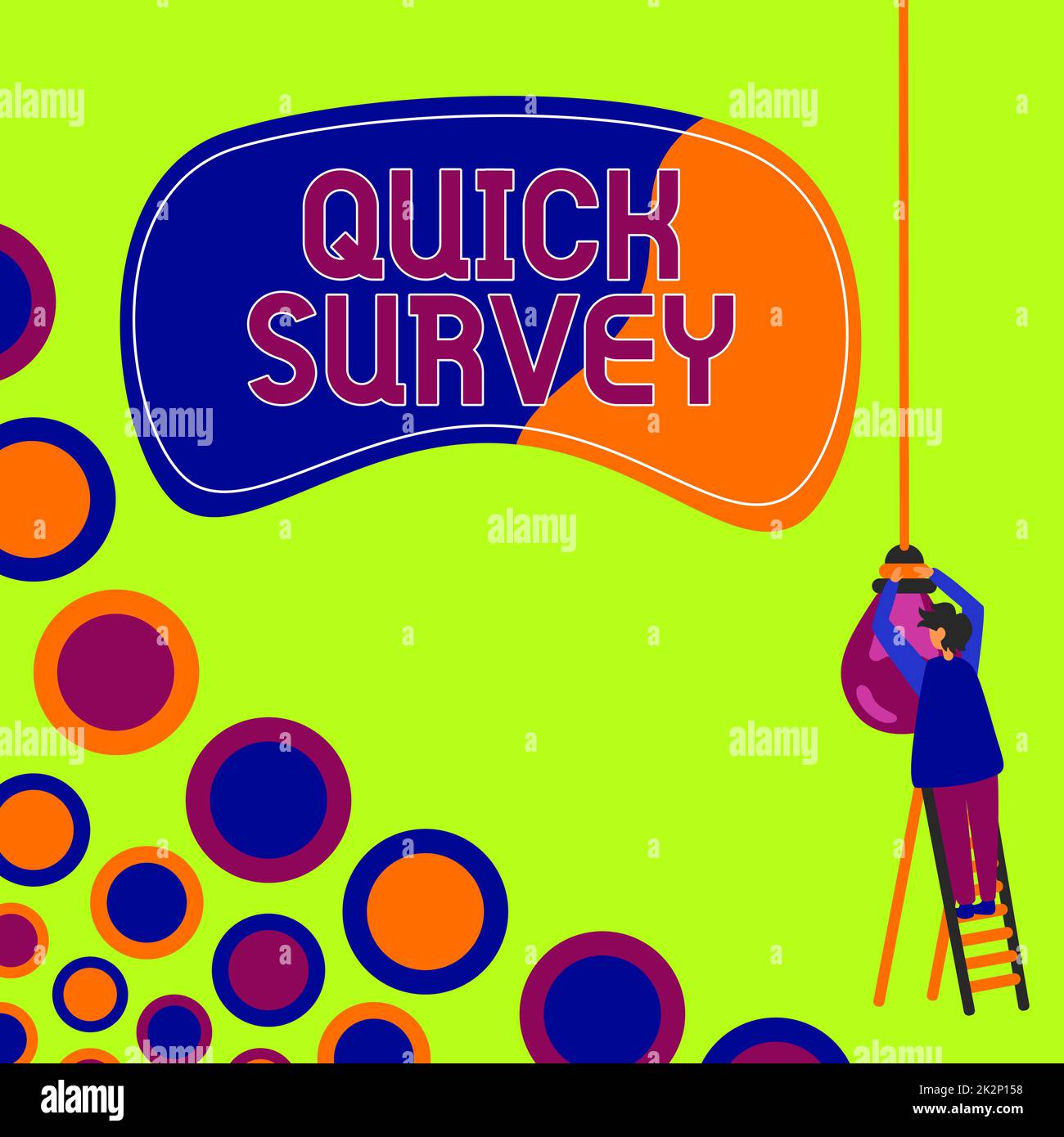 Text caption presenting Quick Survey. Business concept Conduct fast ...