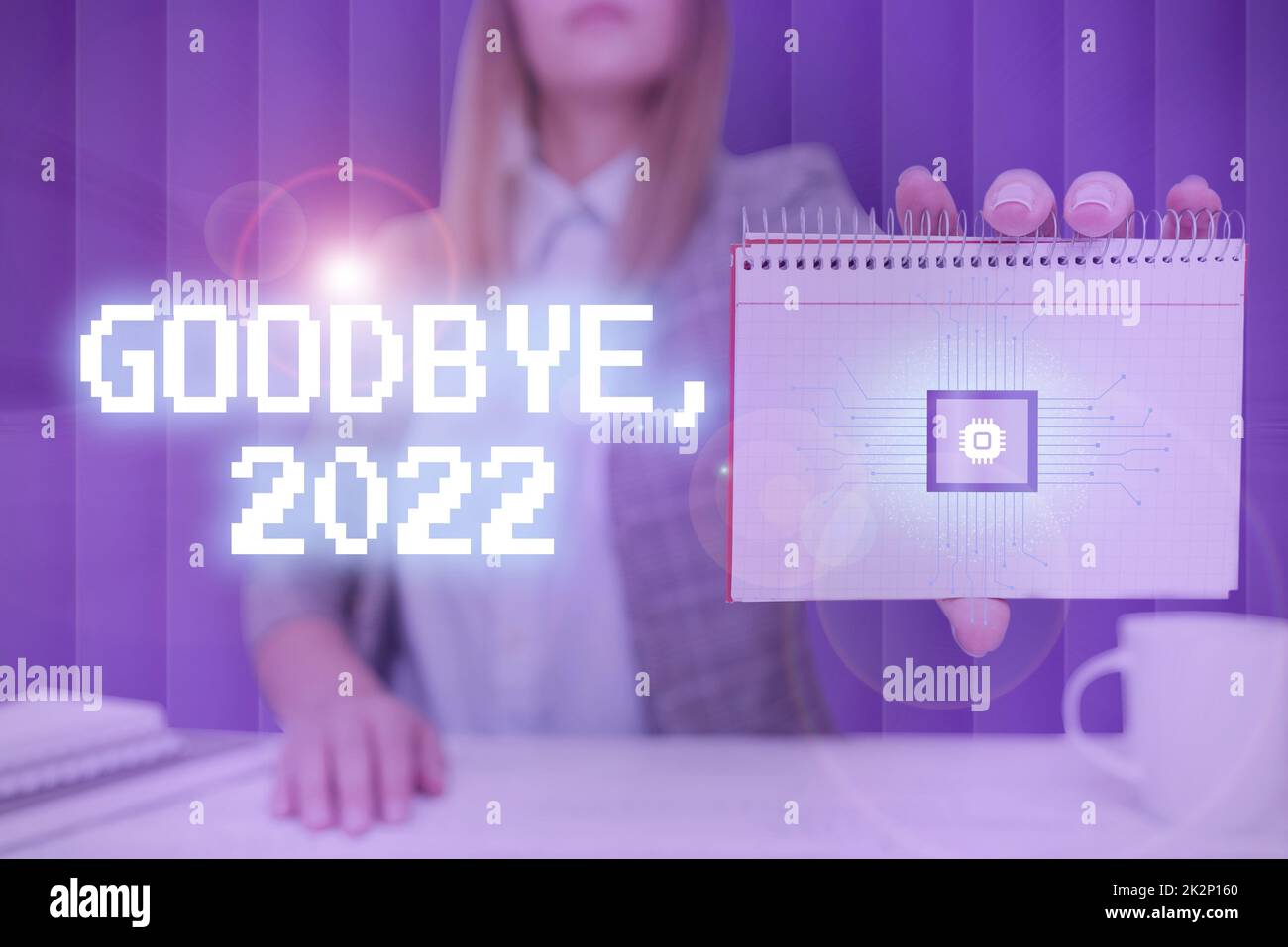 Handwriting text Goodbye 2022. Conceptual photo New Year Eve Milestone ...