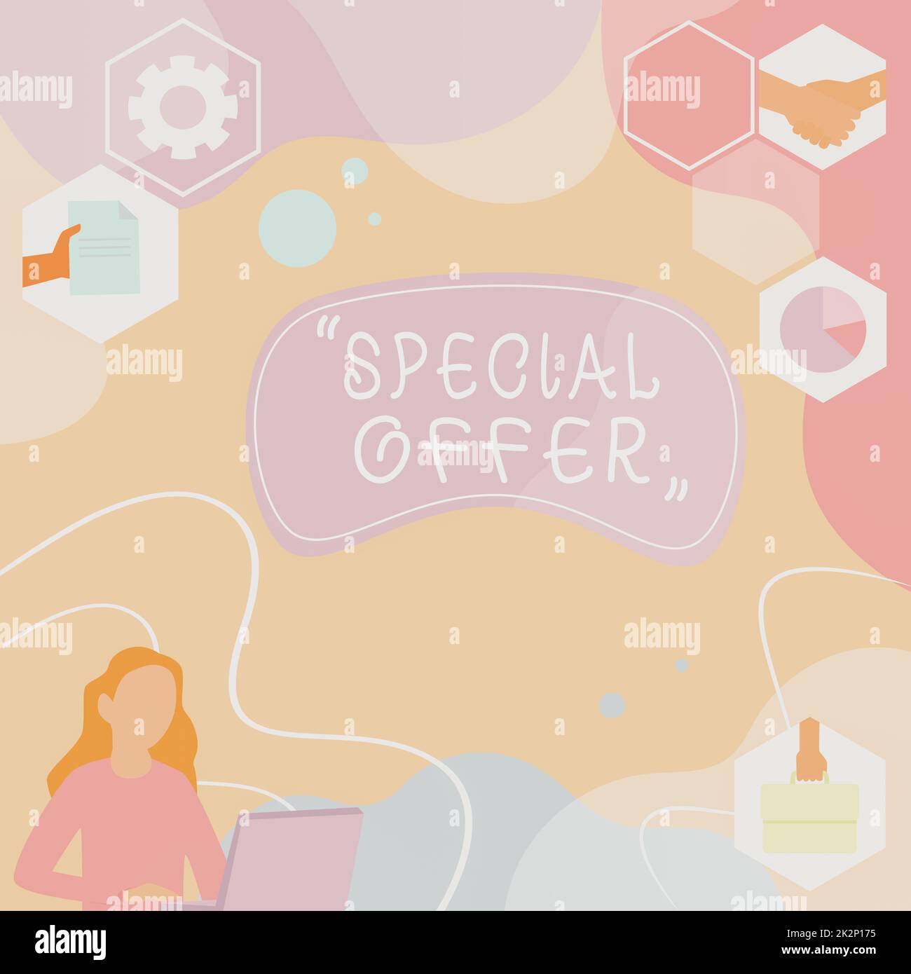 Text showing inspiration Special Offer. Concept meaning Selling at a ...