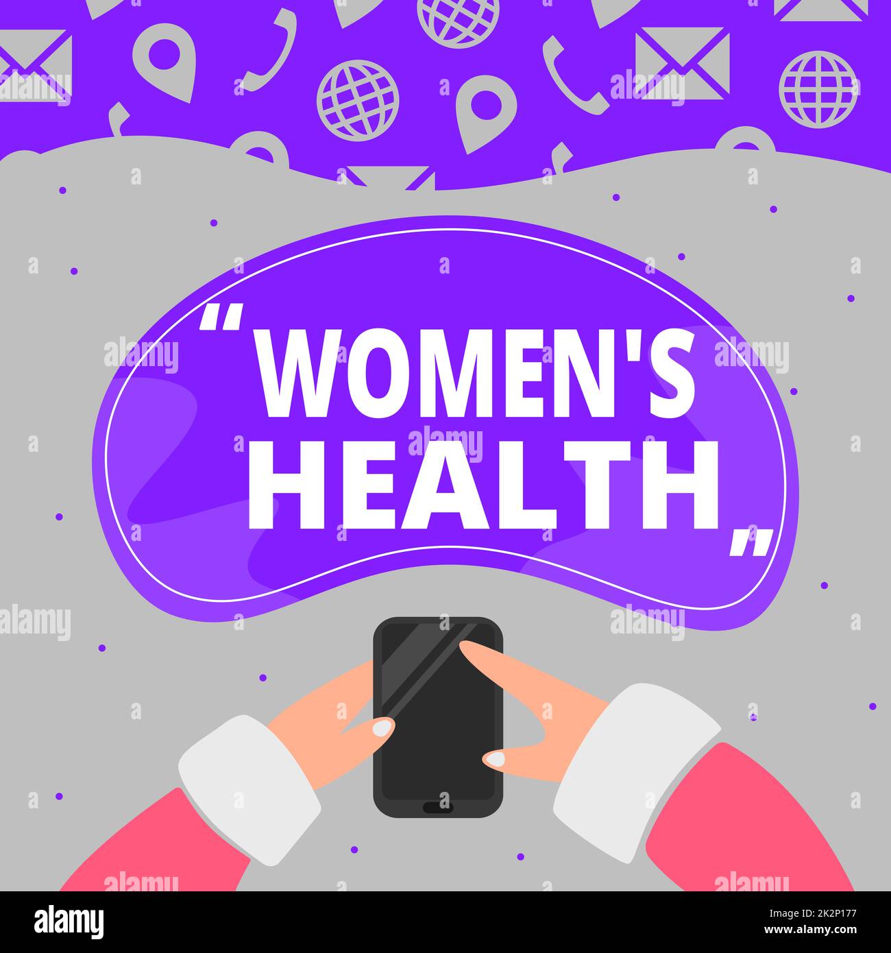 Sign displaying Women S Health. Business showcase Women s is physical ...