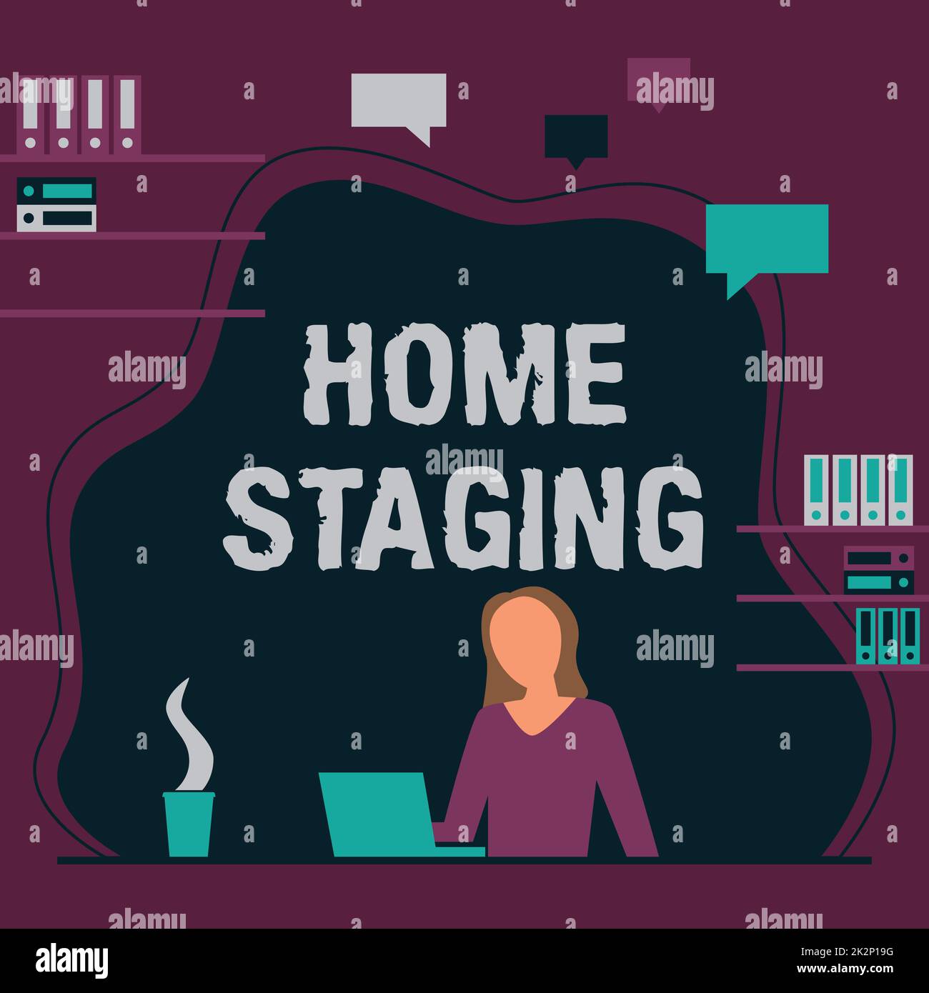 Sign displaying Home Staging. Internet Concept Act of preparing a ...