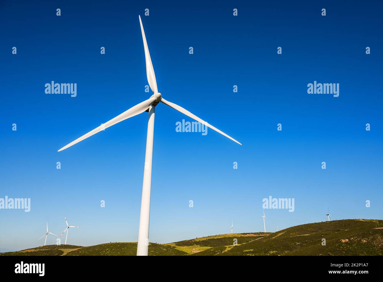 Mountain wind farm hi-res stock photography and images - Alamy