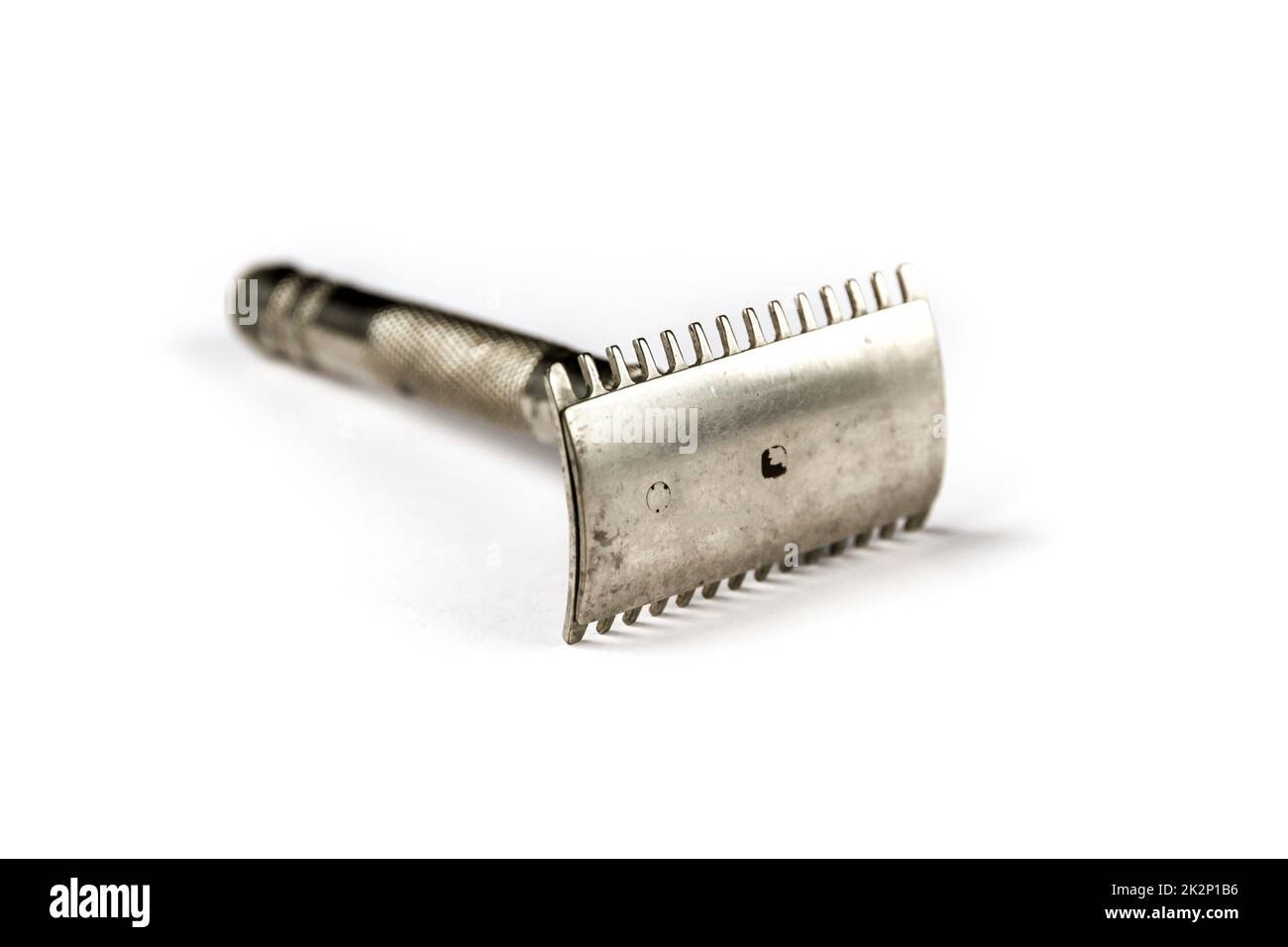 Old vintage shaver isolated on a white background Stock Photo - Alamy