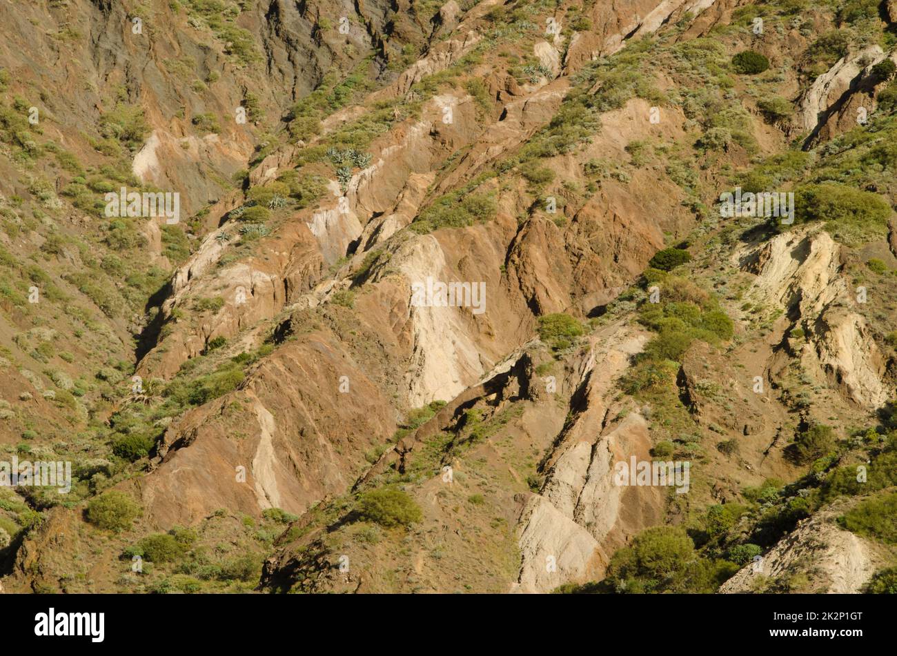 Strata layers different colours hi-res stock photography and images - Alamy
