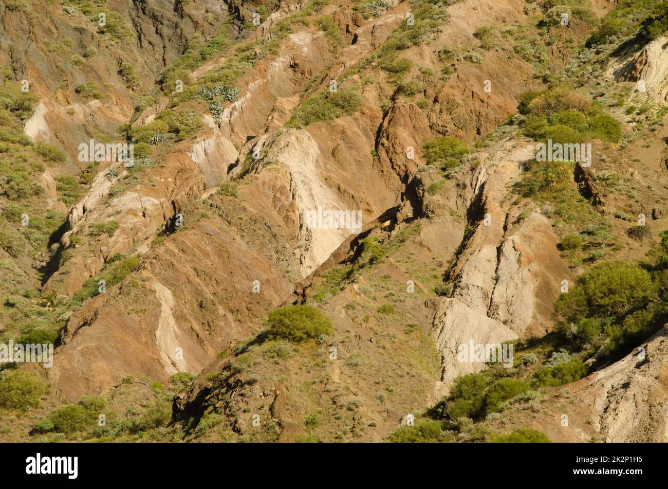 Strata layers different colours hi-res stock photography and images - Alamy