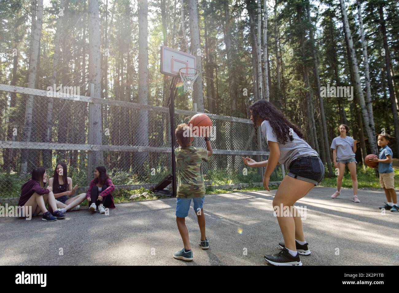 Teen summer camp instructor hi-res stock photography and images - Alamy