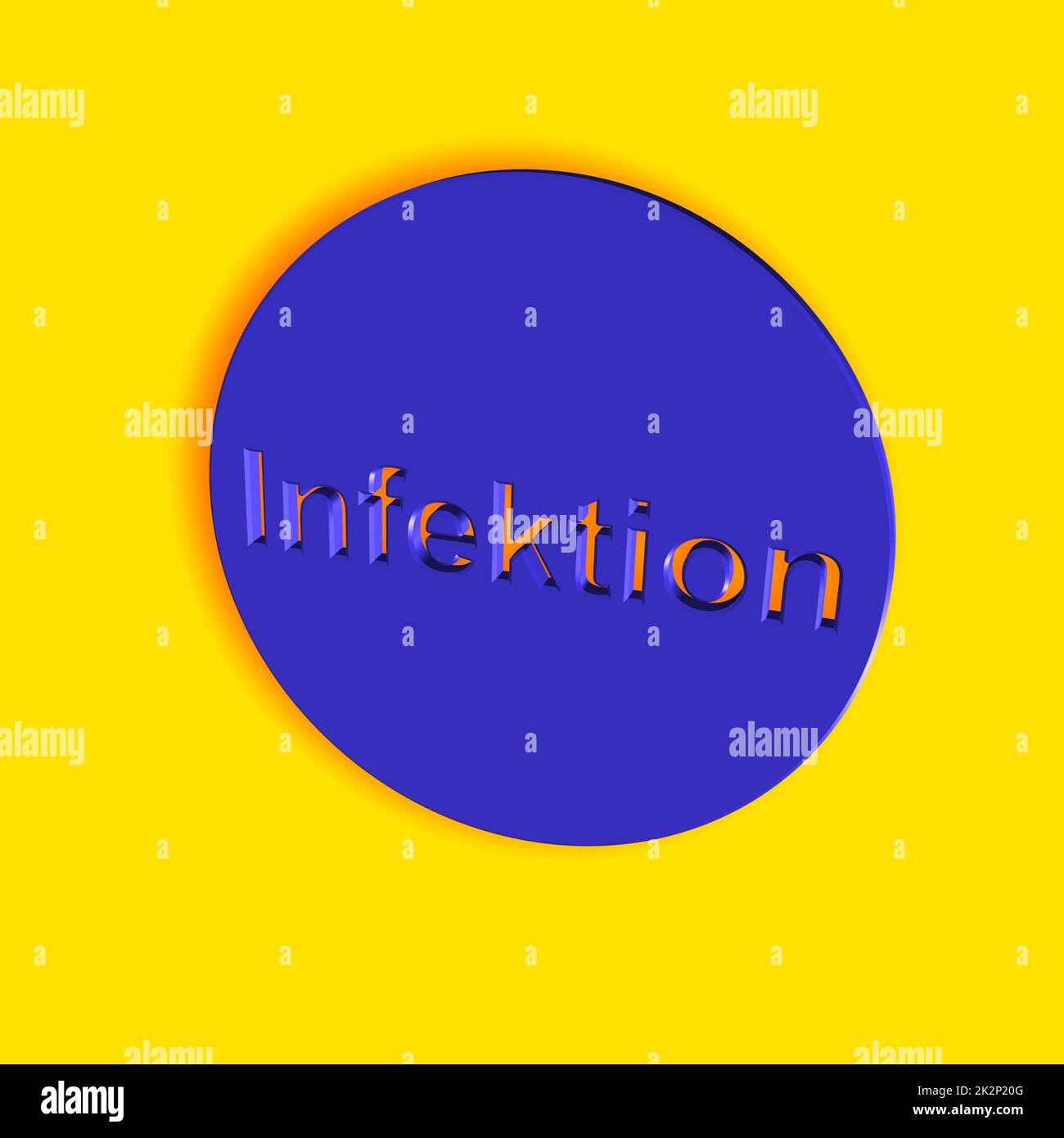 Infection - Word or text as 3D illustration, 3D rendering Stock Photo ...