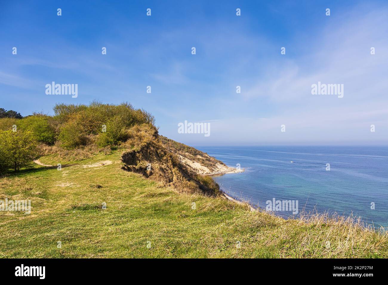 View to a cliff on the island Hiddensee, Germany Stock Photo - Alamy