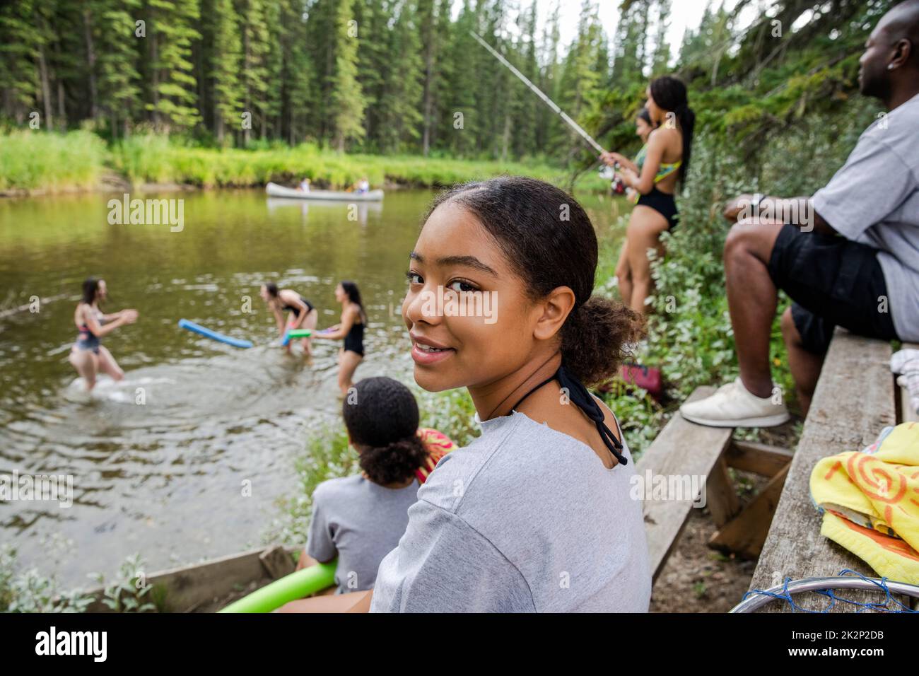 Group preteen friends fun hi-res stock photography and images - Alamy