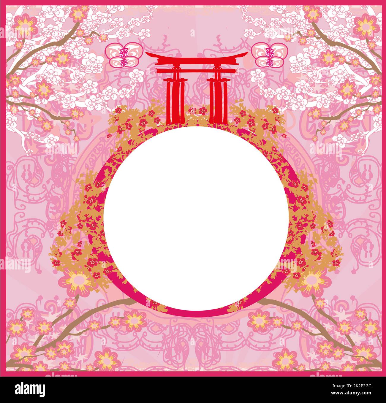 Decorative Chinese frame Stock Photo - Alamy