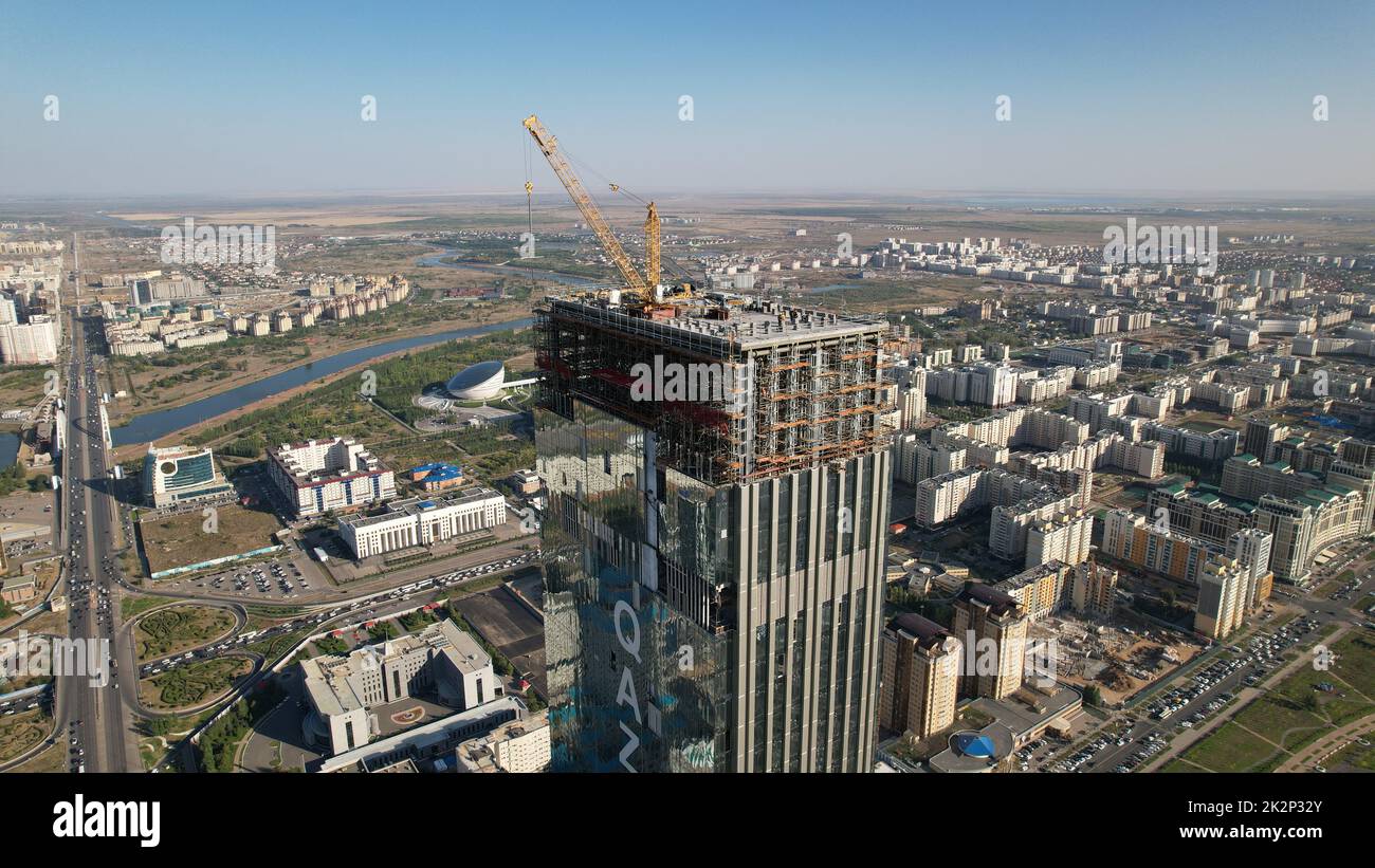 An aerial view of Abu Dhabi Plaza Mega Project Stock Photo - Alamy