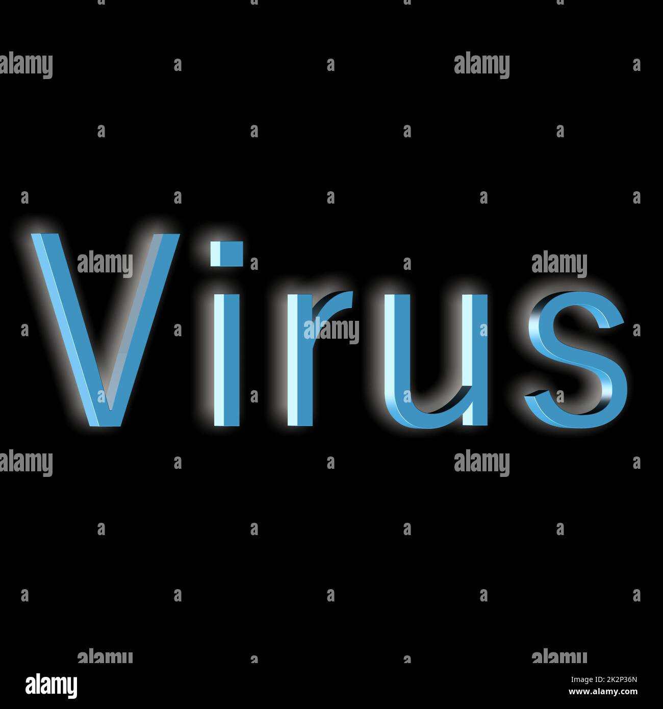 Virus - Word or text as 3D illustration, 3D rendering Stock Photo - Alamy