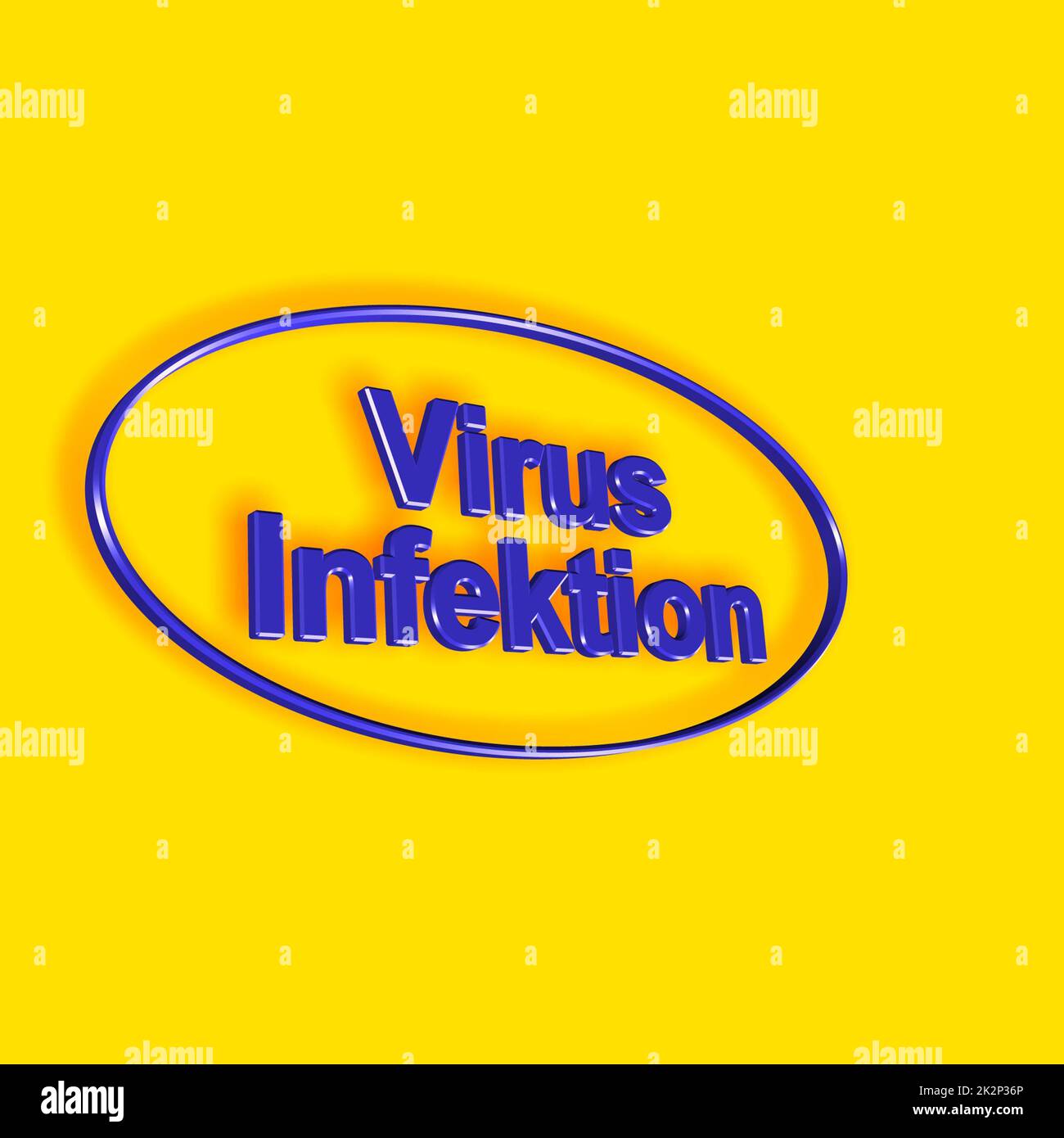 viral infection - Word or text as 3D illustration, 3D rendering Stock ...