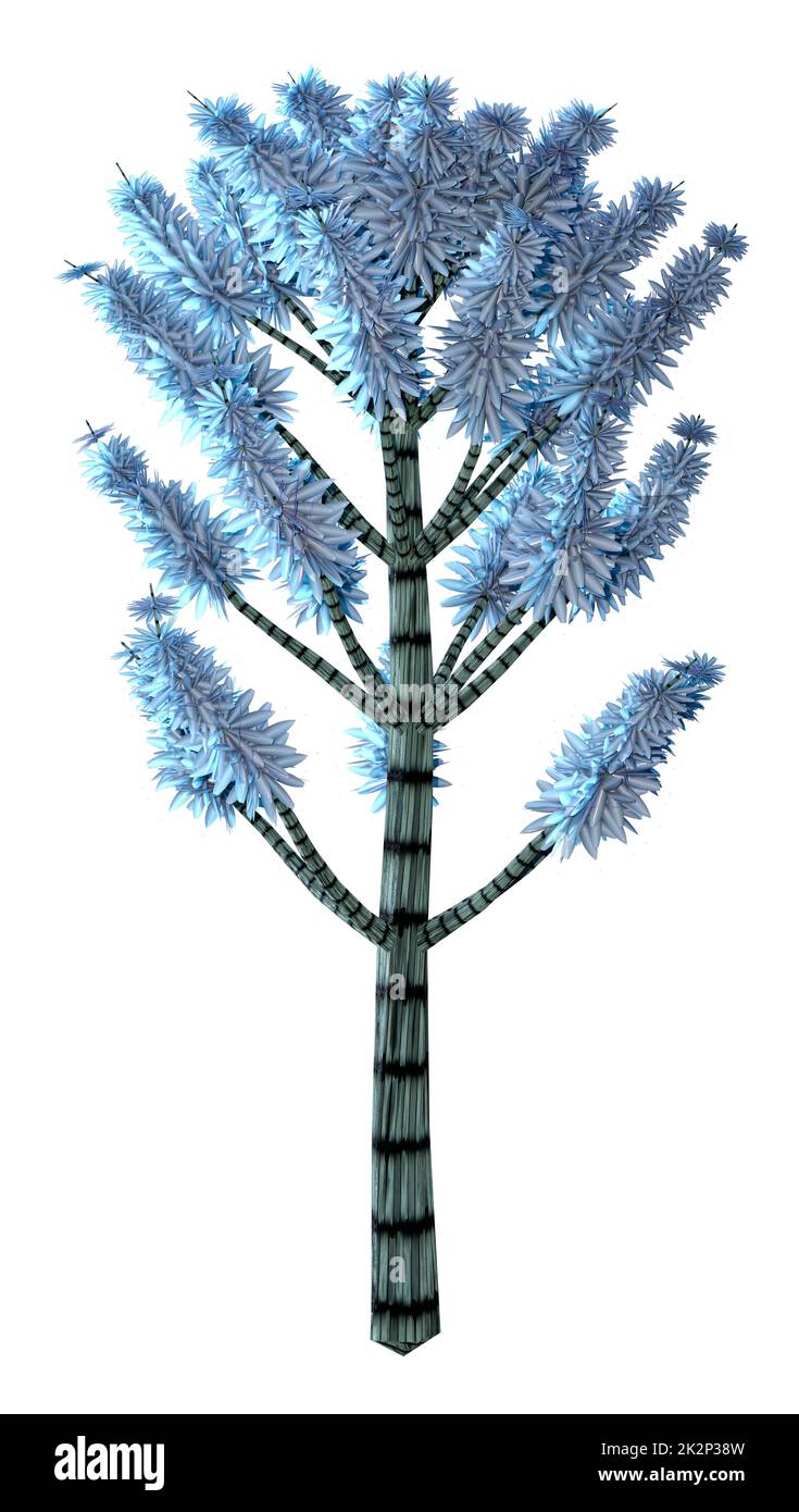3D Rendering Alien Tree on White Stock Photo - Alamy
