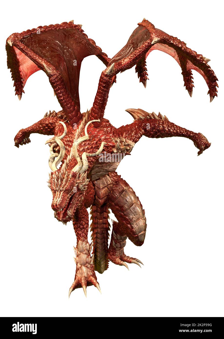 3D Rendering Fairy Tale Dragon on White Stock Photo - Alamy