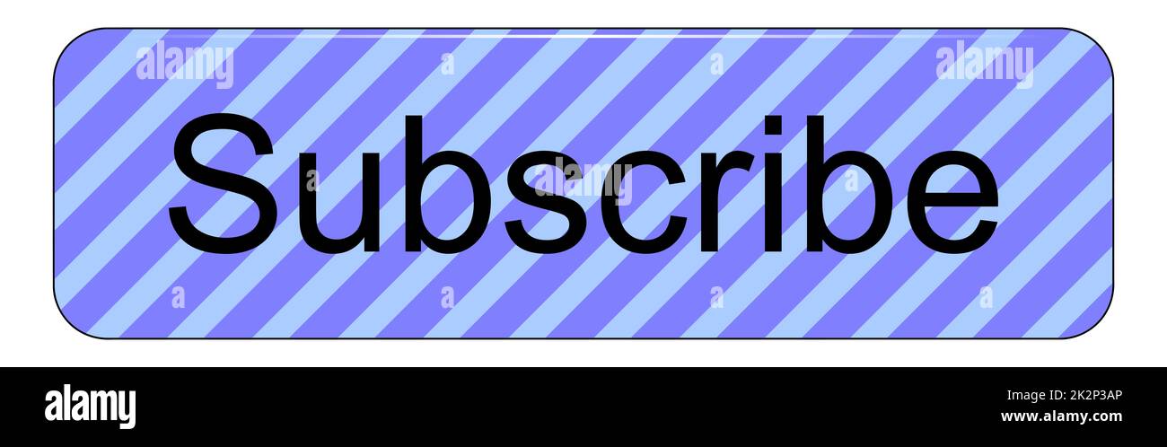 Subscribe Button pastel blue on white background â€“ illustration Stock ...