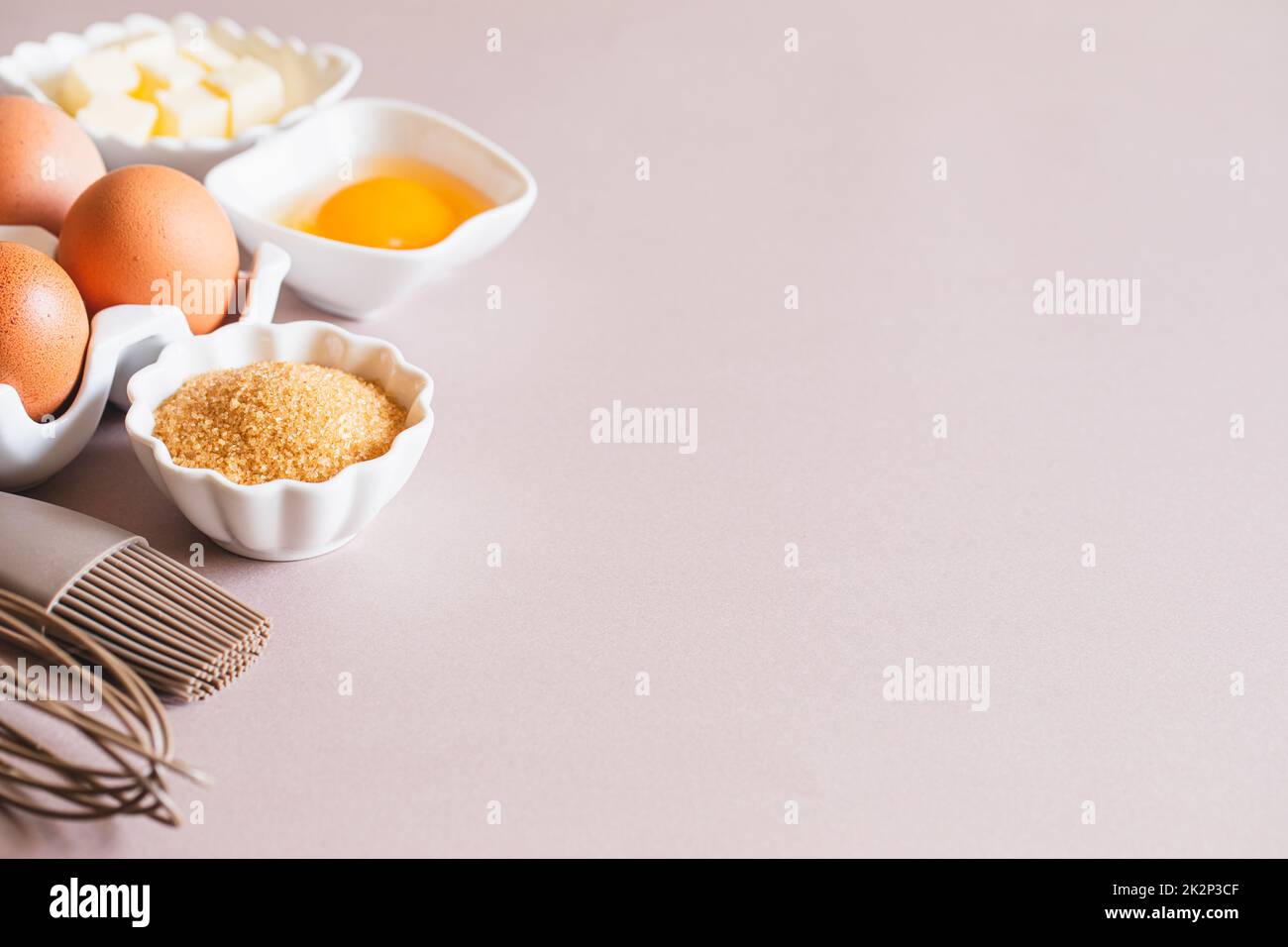 Baking or cooking background frame. Ingredients, kitchen items for ...