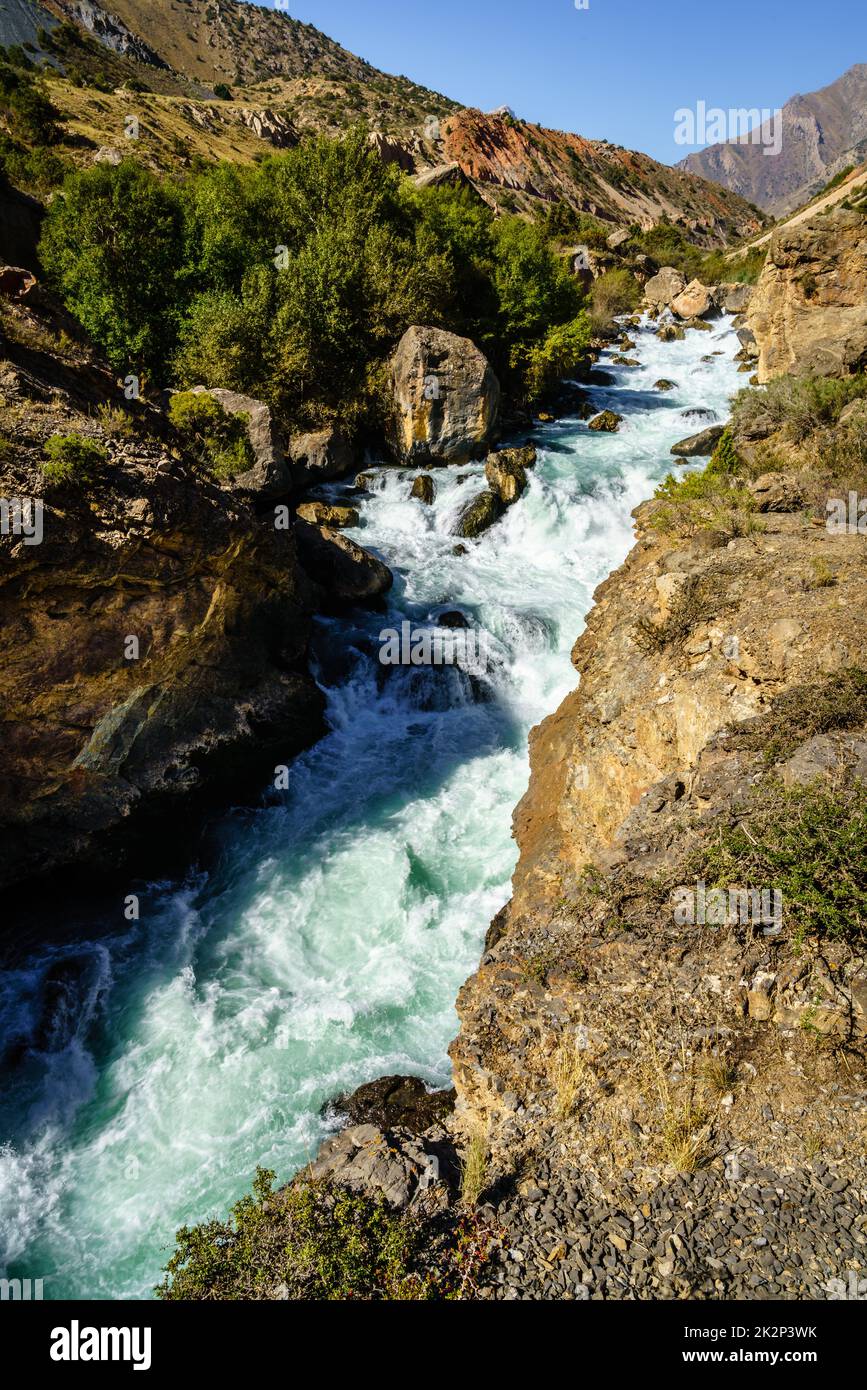 Yaghnob River in Tajikistan Stock Photo - Alamy