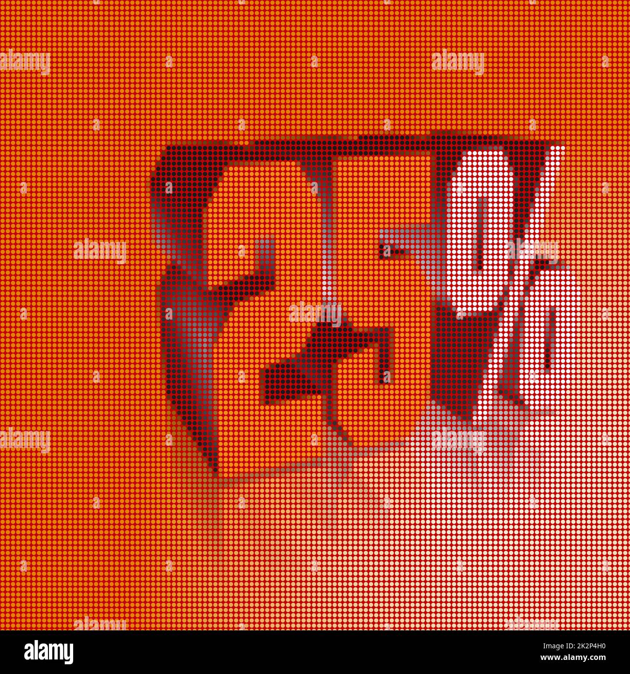 25%, 25 percent as a 3D illustration, 3D rendering Stock Photo - Alamy