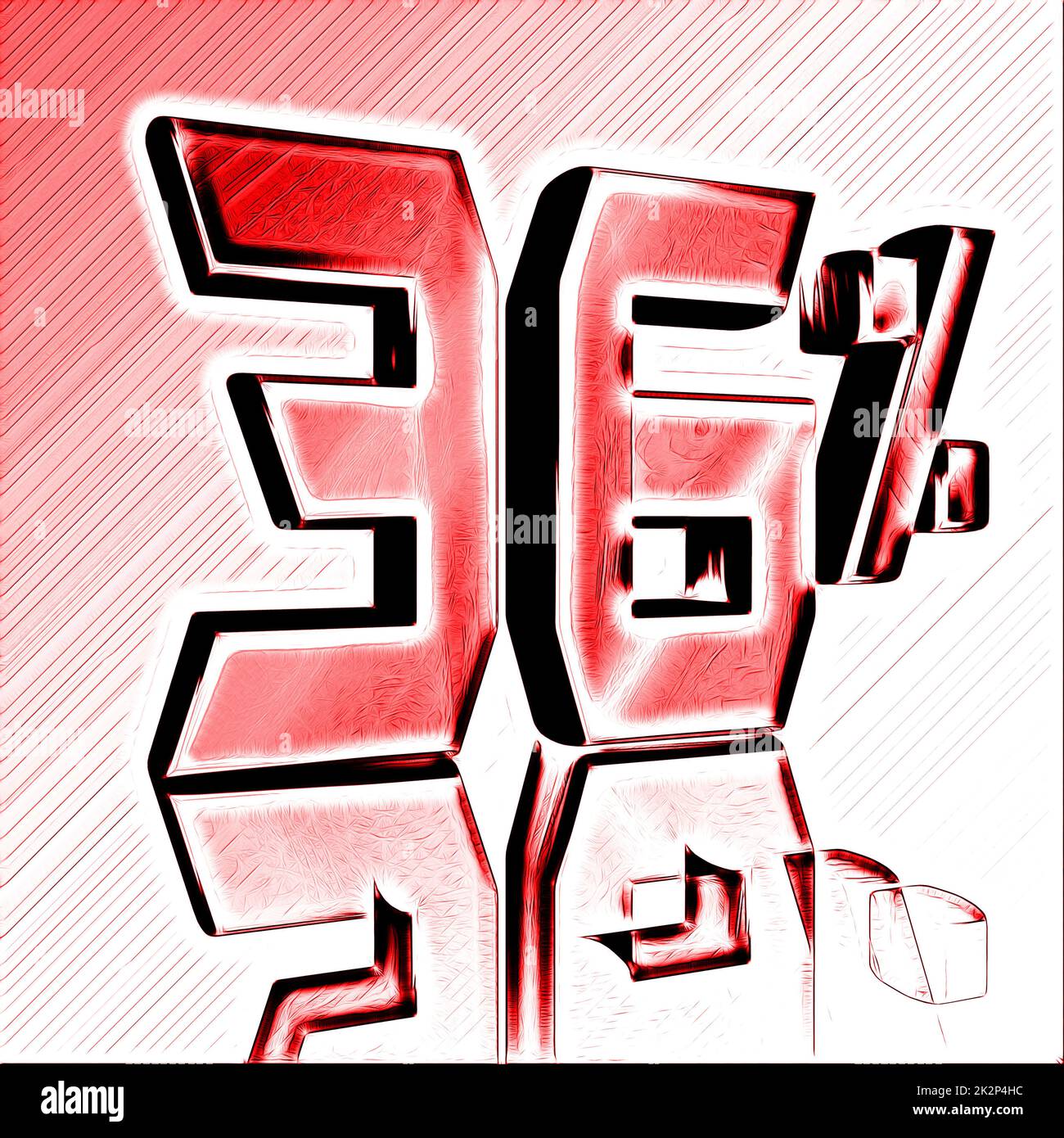 3d number 36 hi-res stock photography and images - Alamy