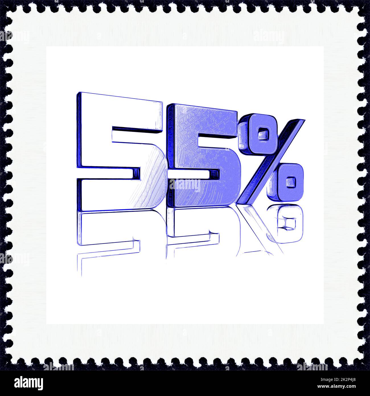 3d number 55 hi-res stock photography and images - Alamy