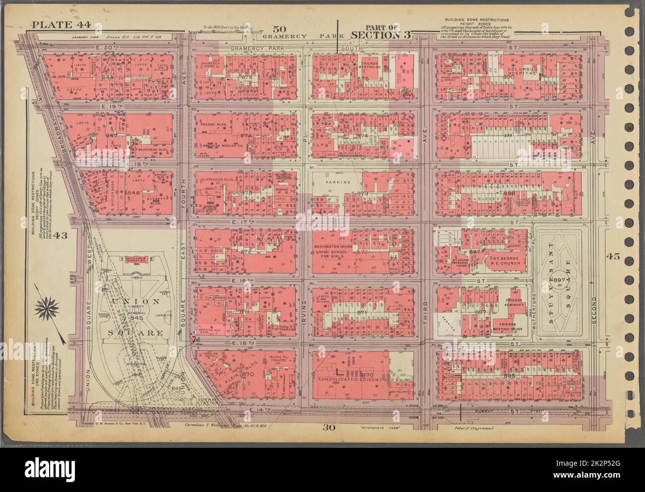 Map of gramercy hi-res stock photography and images - Alamy