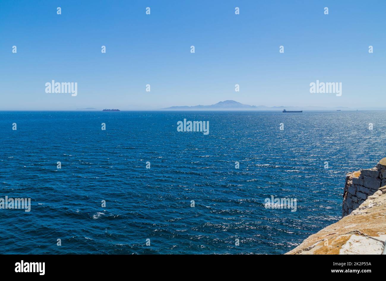 Spain to the Strait of Gibraltar Stock Photo - Alamy