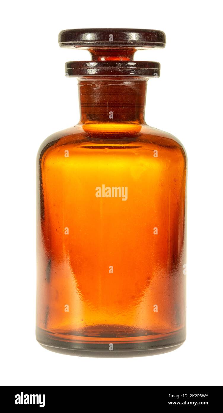 Pharmacy bottle, cut-out Stock Photo - Alamy