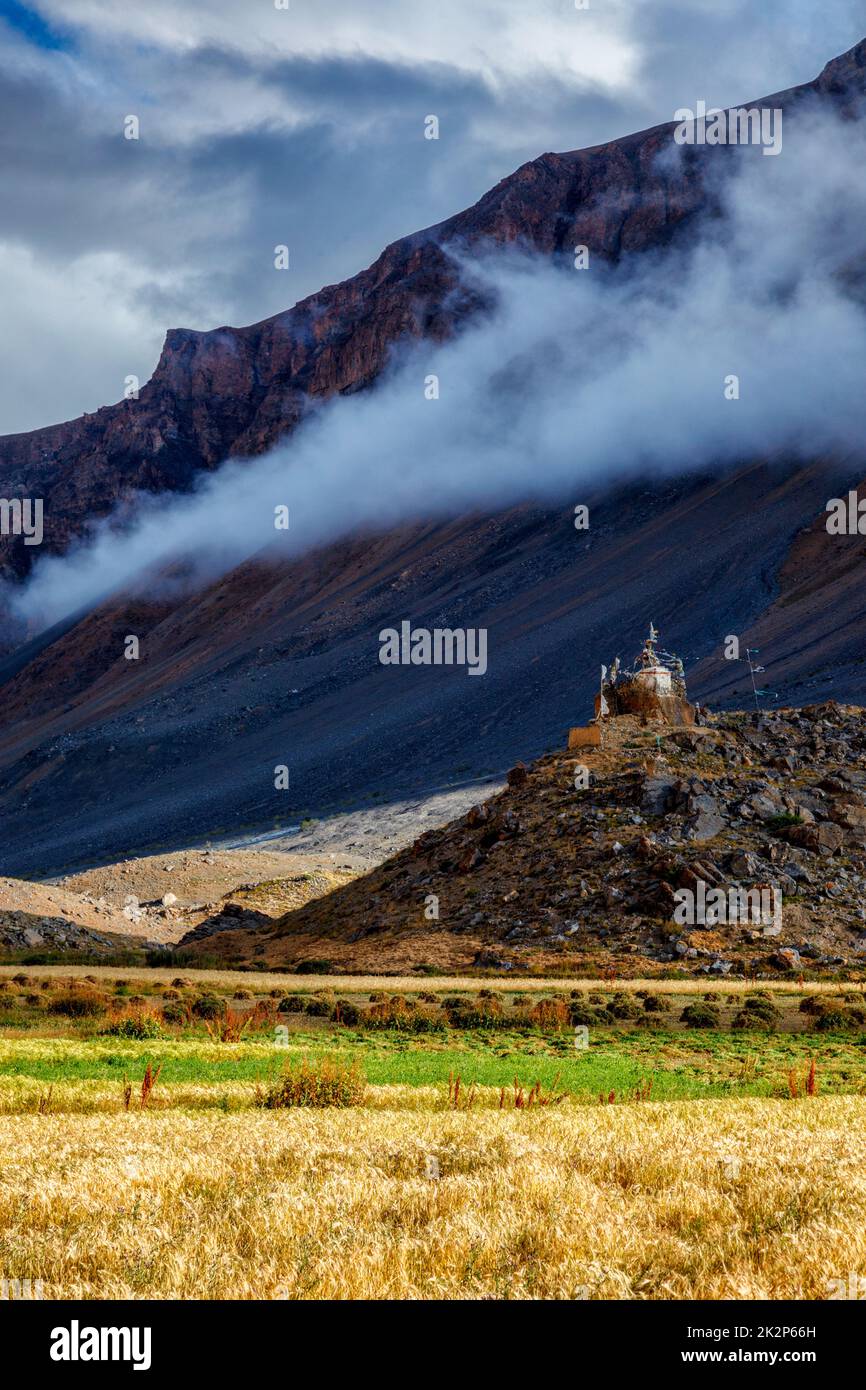 Small gompa in Spiti valley Stock Photo - Alamy