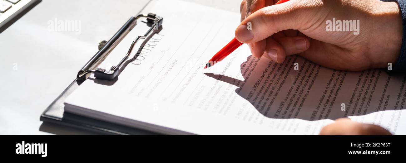 Script Grammar And Spelling Edit Stock Photo - Alamy