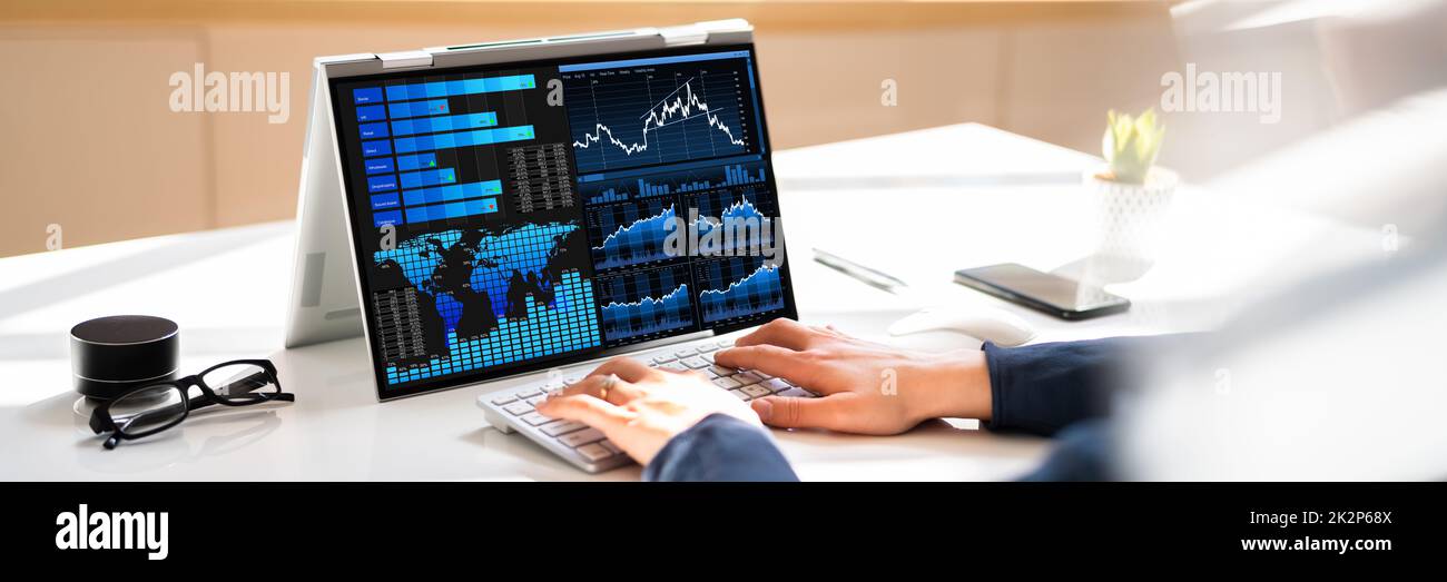 KPI Dashboard Data Analytics Stock Photo - Alamy