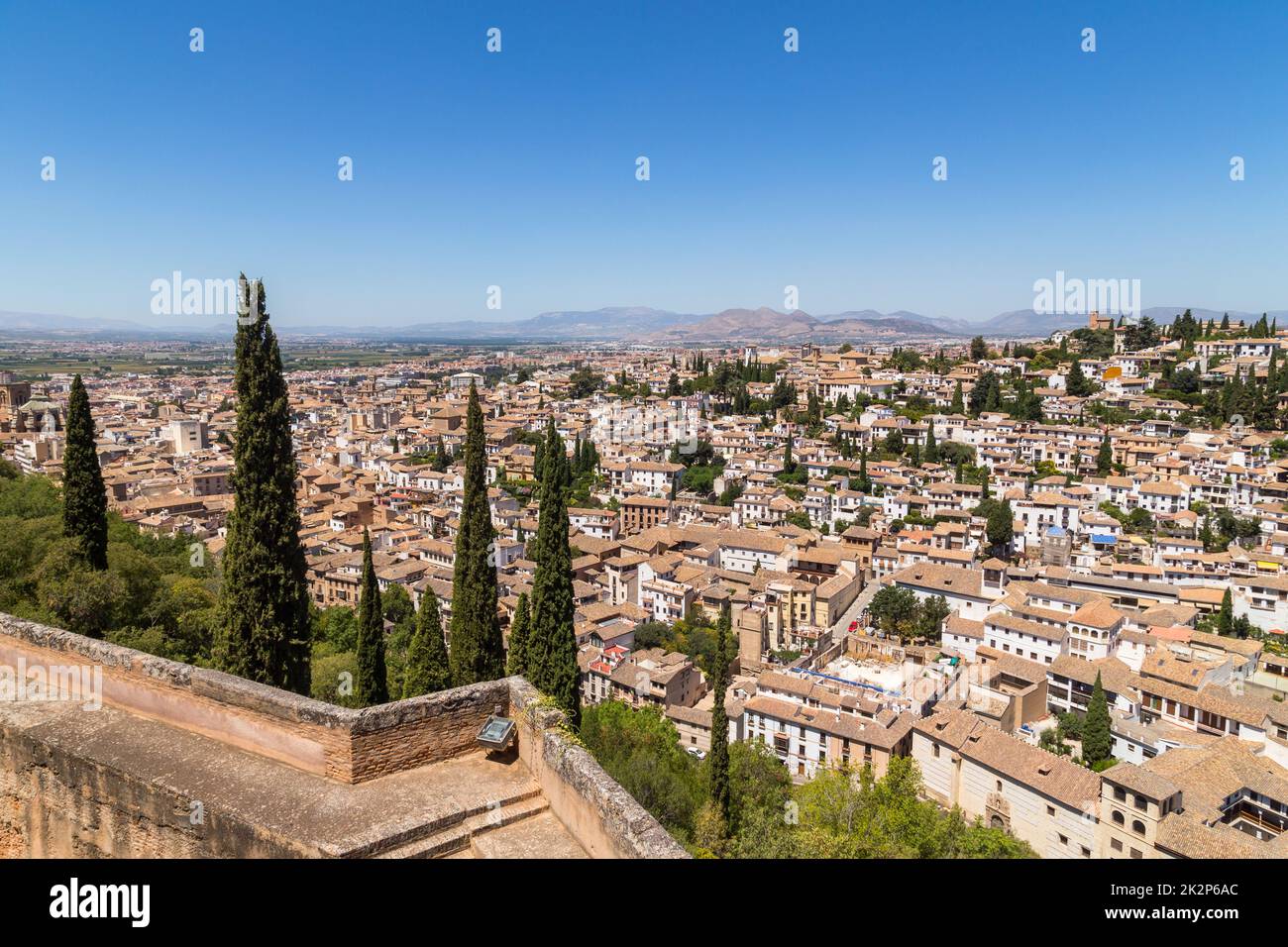 Alhambra palace granada skyline hi-res stock photography and images - Alamy
