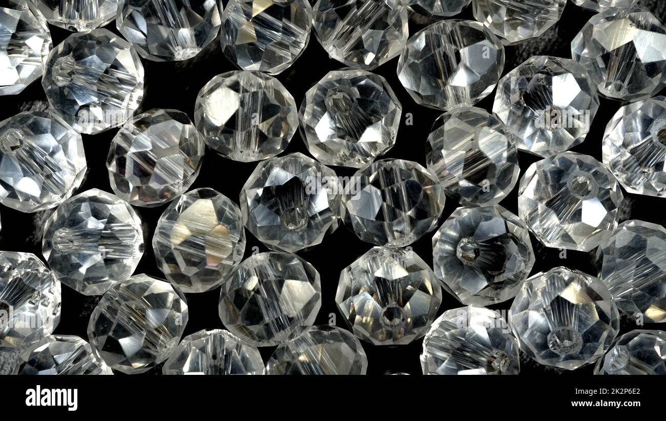 White crystal luster beads hi-res stock photography and images - Alamy