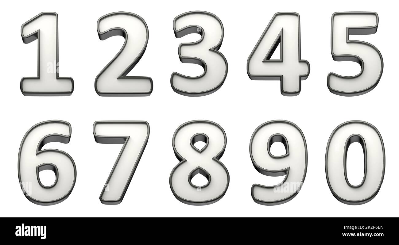 Shiny numbers hi-res stock photography and images - Alamy