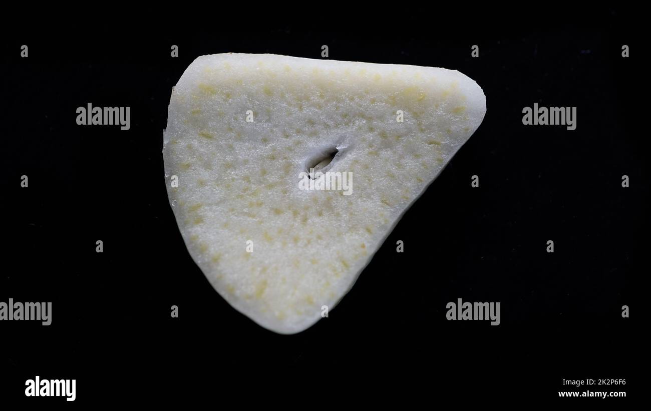 slice of white garlic Stock Photo - Alamy