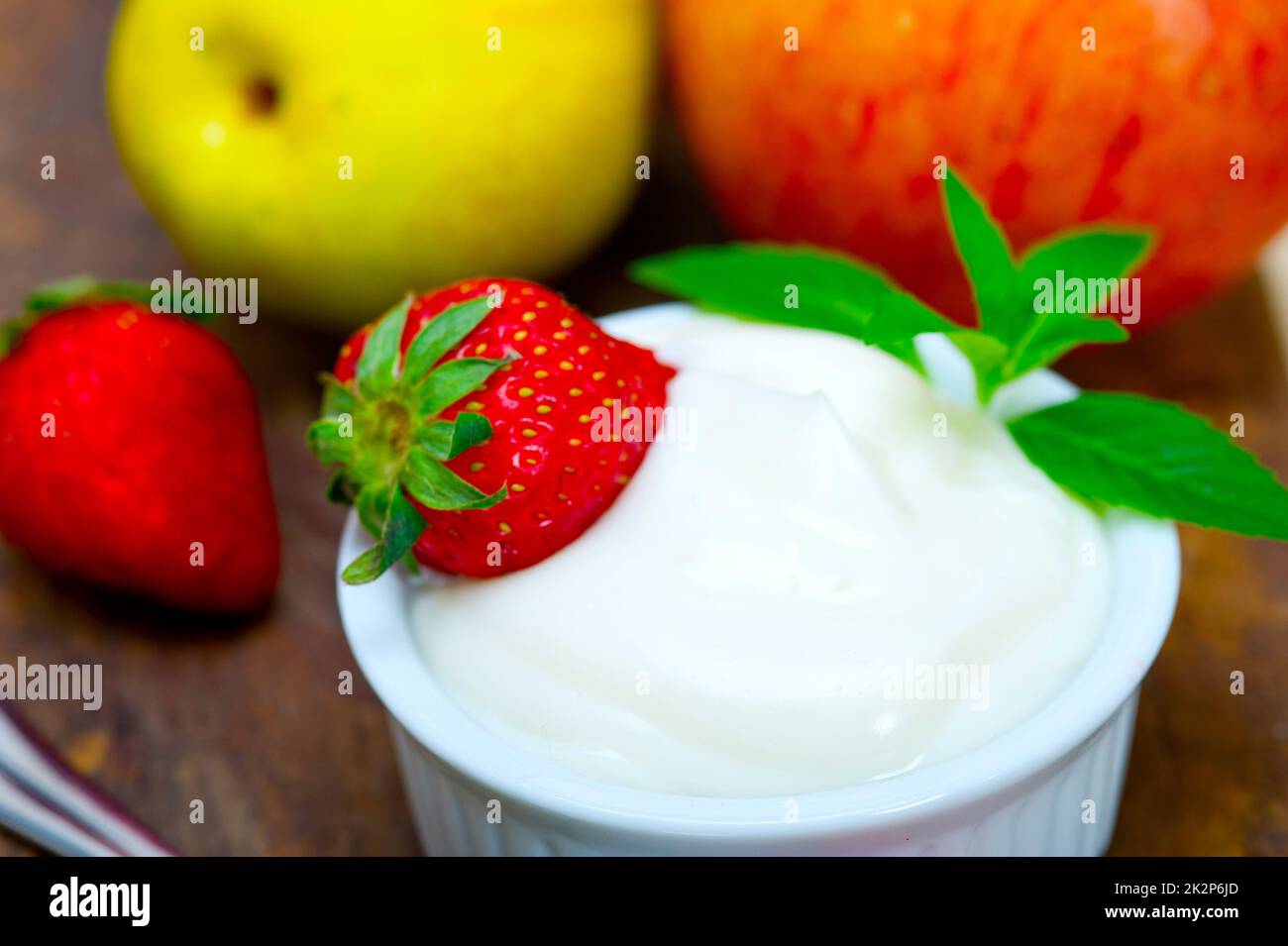 fruits and yogurt Stock Photo - Alamy