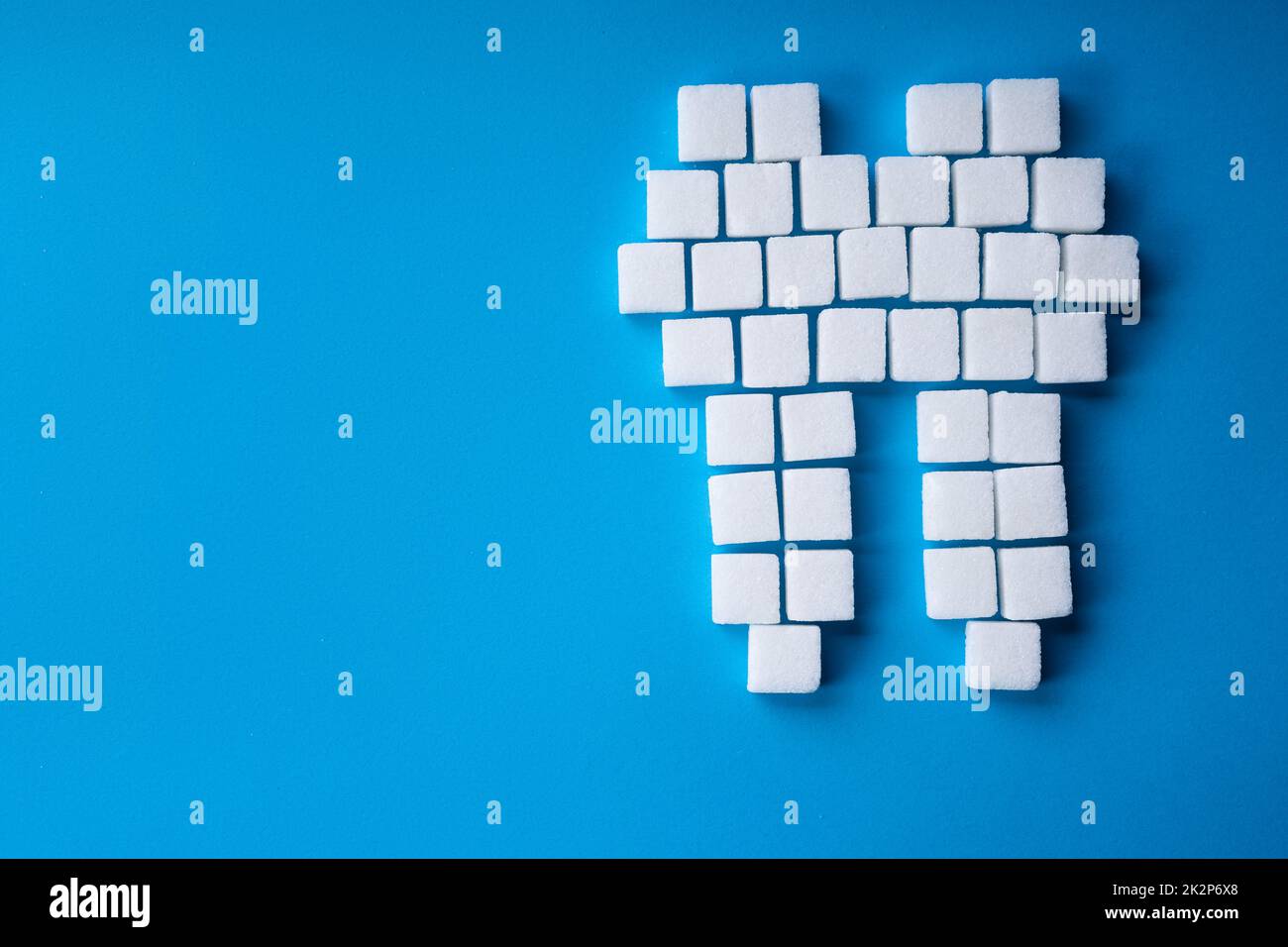 Teeth Enamel Caries From Sweet Food Stock Photo - Alamy