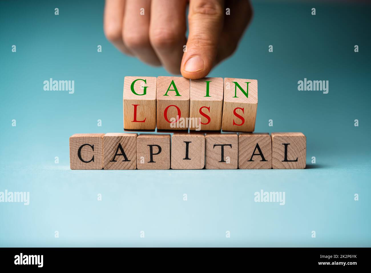 Capital Gains And Loss Tax Stock Photo - Alamy