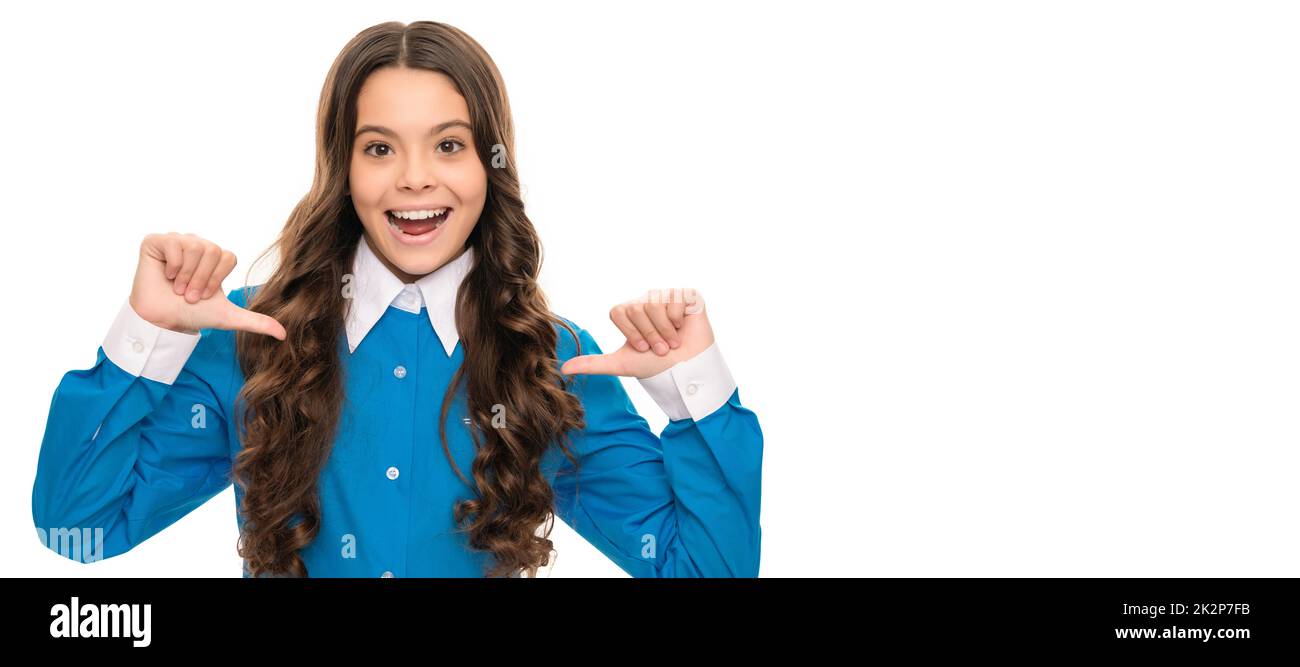 express positive emotions. pointing fingers. selfish kid with curly ...