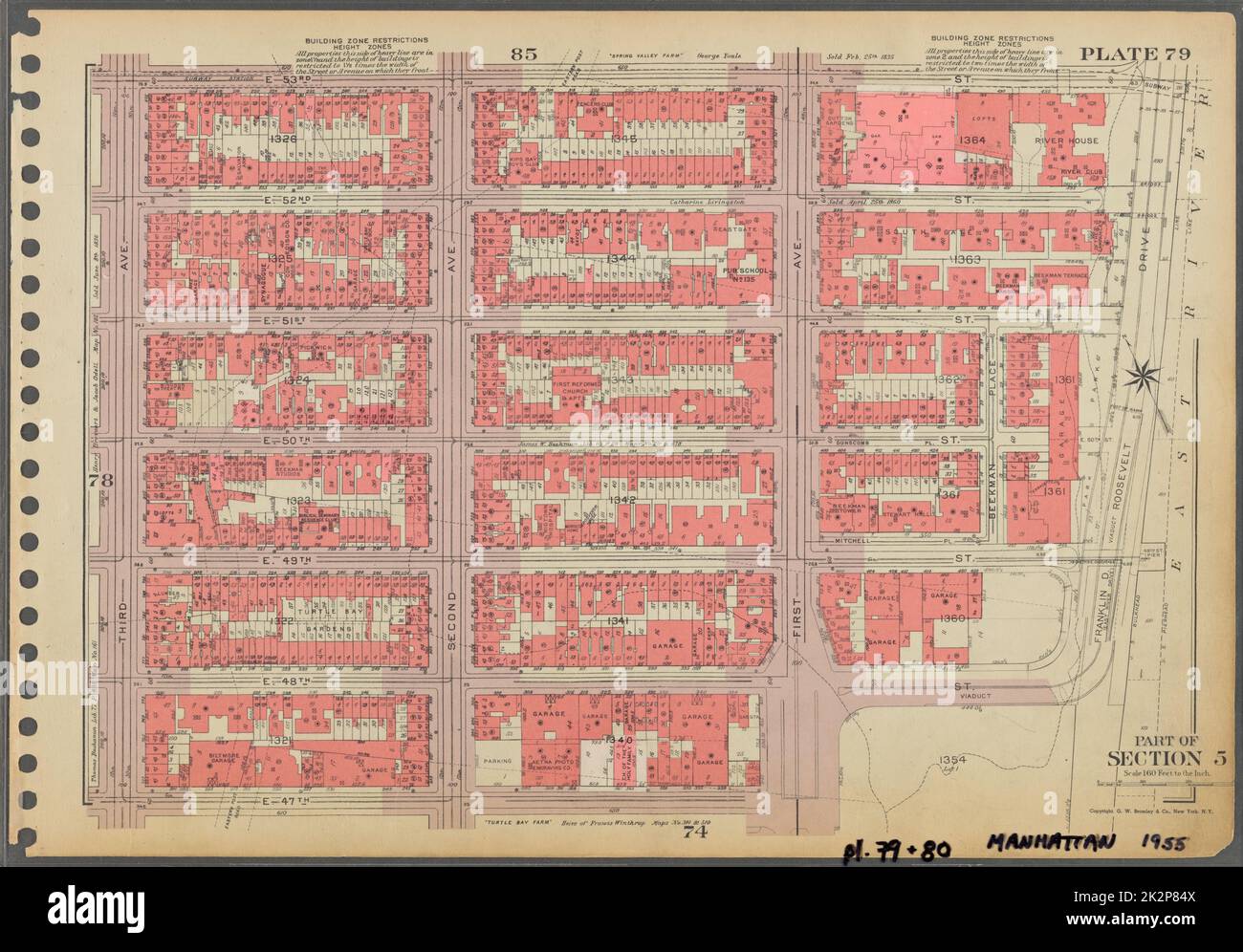 Cartographic, Maps. 1955 - 1956. Lionel Pincus and Princess Firyal Map ...