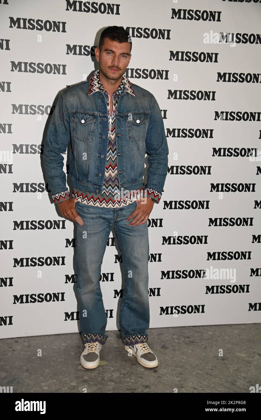 Milan, Italy. 23rd Sep, 2022. Milan, Milan Fashion Week, Woman Spring ...