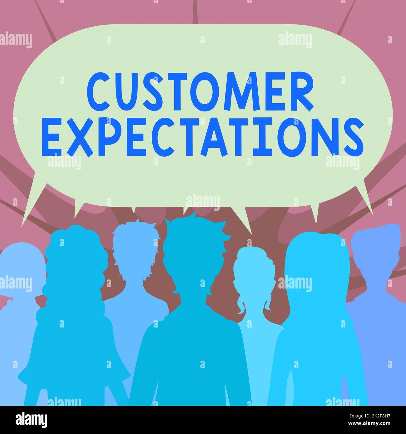 Handwriting text Customer Expectations. Word Written on Benefits a ...