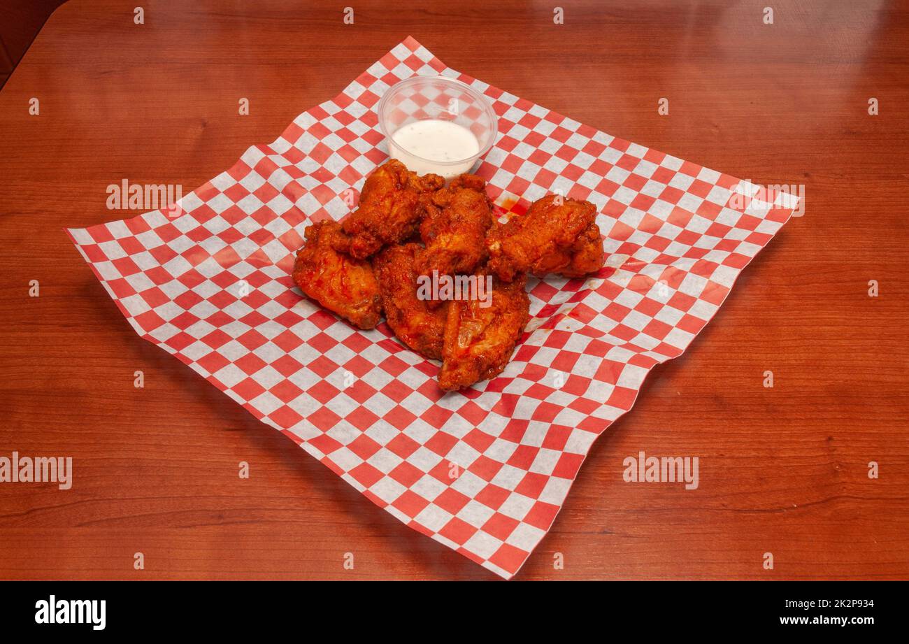 Delicious Chicken Wings Stock Photo - Alamy