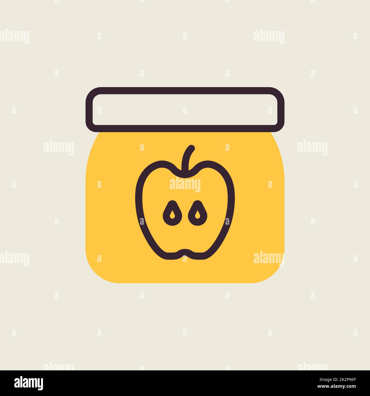 Baby food outline vector hi-res stock photography and images - Alamy