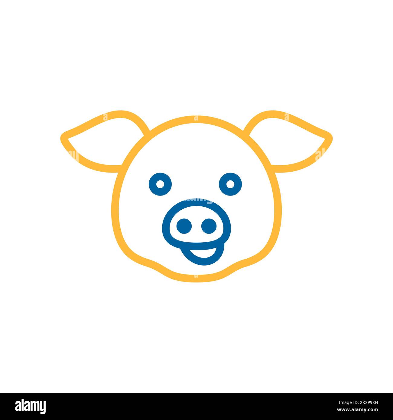 Pig head illustration hi-res stock photography and images - Alamy