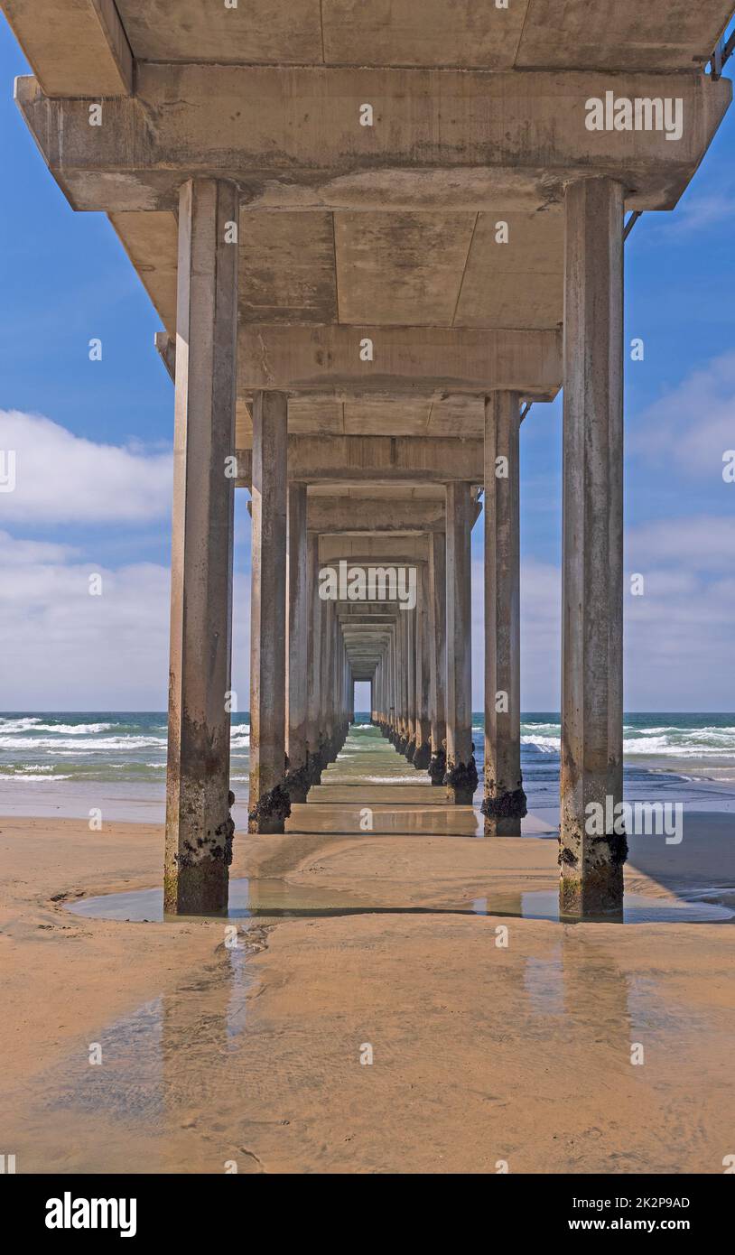 Unique View of an Ocean Pier Stock Photo - Alamy