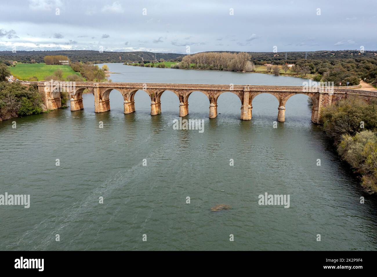 Quintos bridge, is a road bridge inaugurated in 1920, over the river ...
