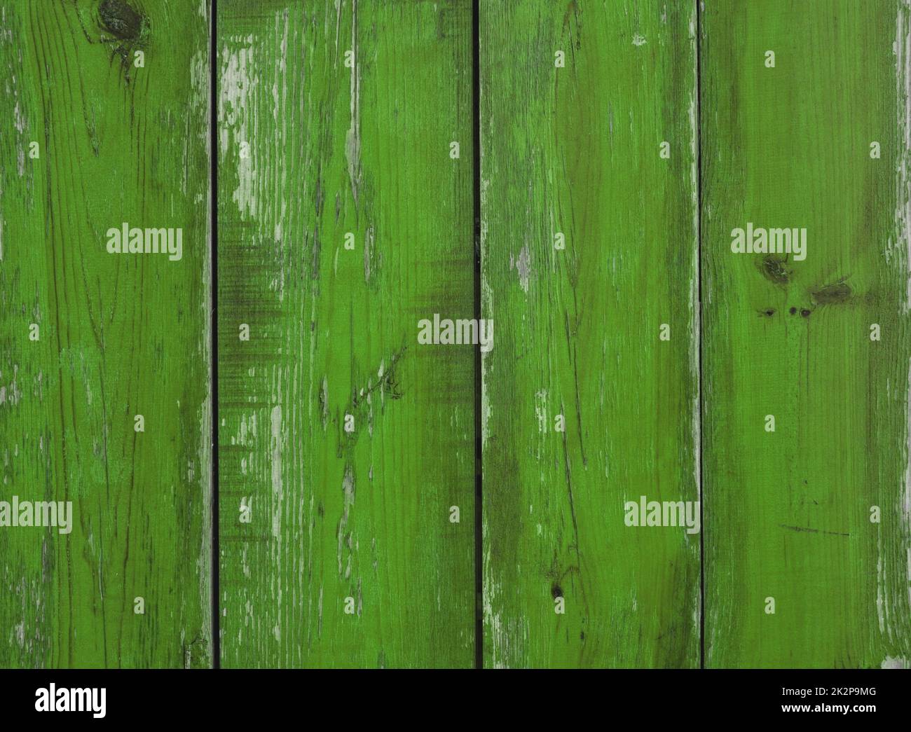 Rustic green wooden planks texture Stock Photo - Alamy